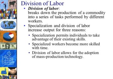Benefits that may accrue to a producer who encourages division of ...