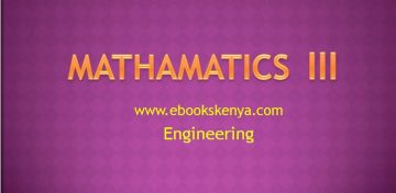 Mathematics III notes KNEC Diploma - KNEC notes and Revision materials
