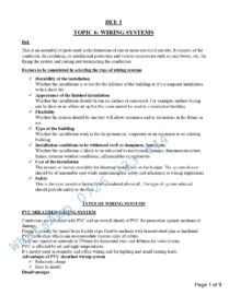 Topic 6: Wiring Systems and Accessories - KNEC notes and Revision materials