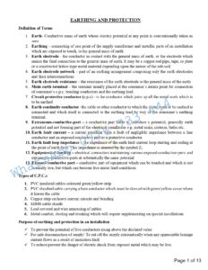 Topic 8: Earthing and Protection - KNEC notes and Revision materials