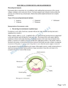 Topic 4: Electrical Instruments and Measurements - KNEC notes and ...